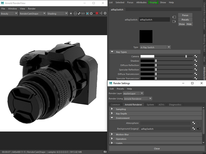 Camera Product Visualization