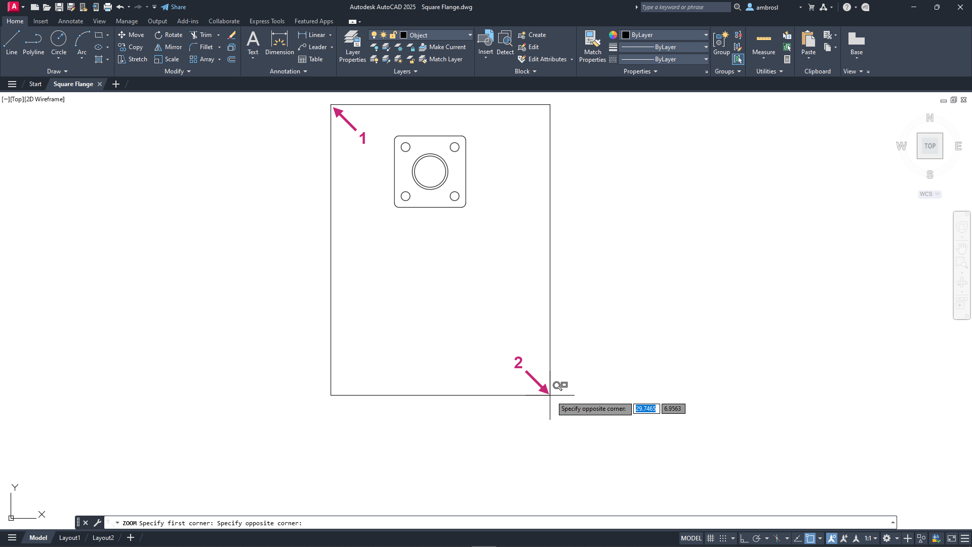 2B. Mechanical Design: Square Flange Plate