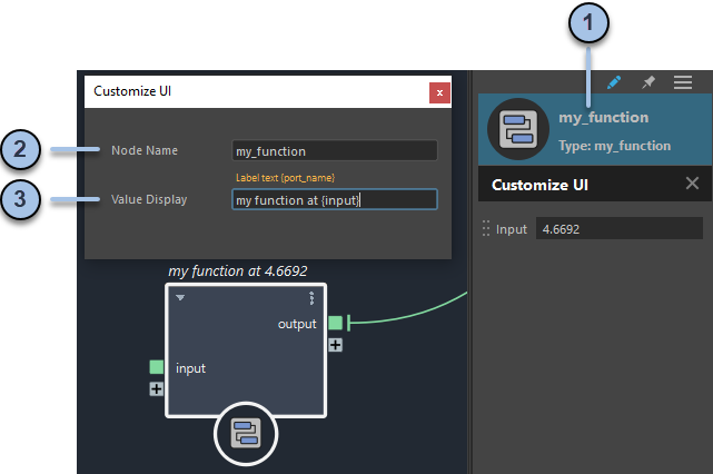 Customize inputs for compounds