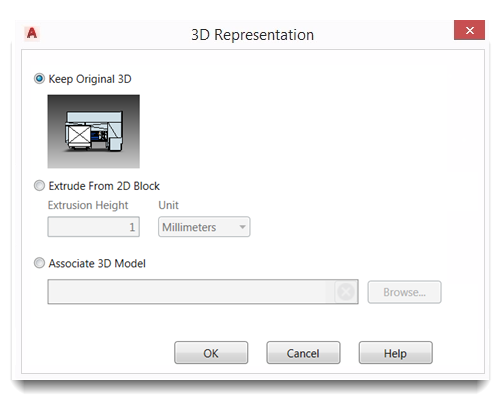 To Create a 3D Representation from a 2D Asset