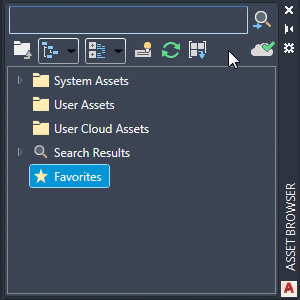 To Update or Download Assets in AutoCAD