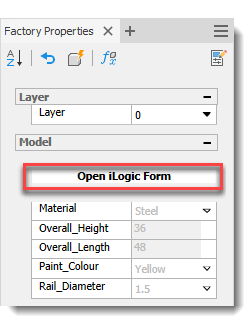 Create an iLogic Form