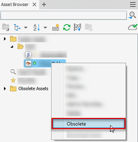 To Work with the Asset Browser