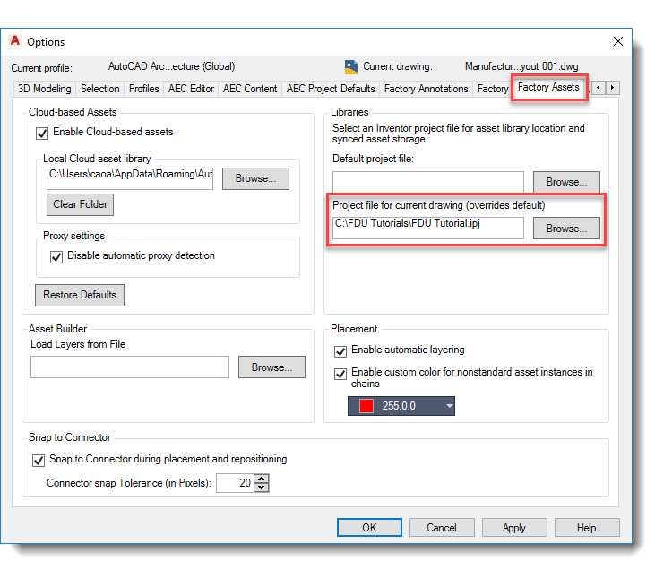 Open the Layout in 2D and Download Assets