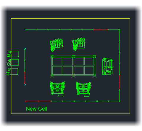 Create a 2D Layout of a Welding Cell