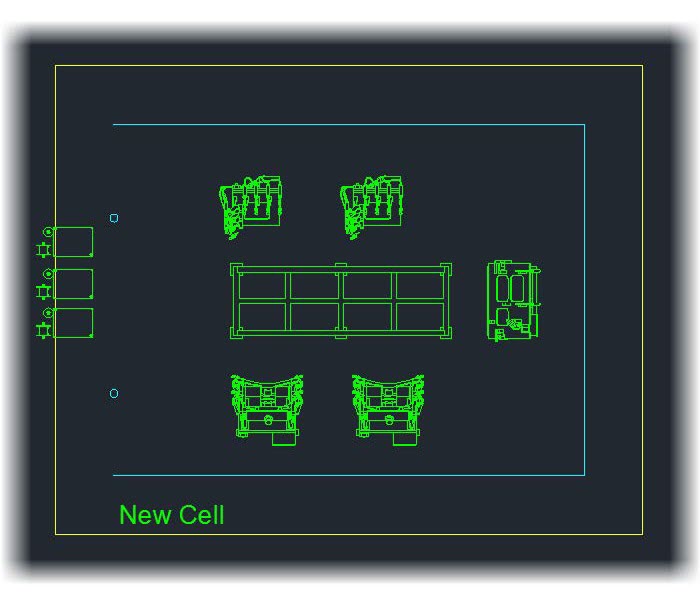 Create a 2D Layout of a Welding Cell