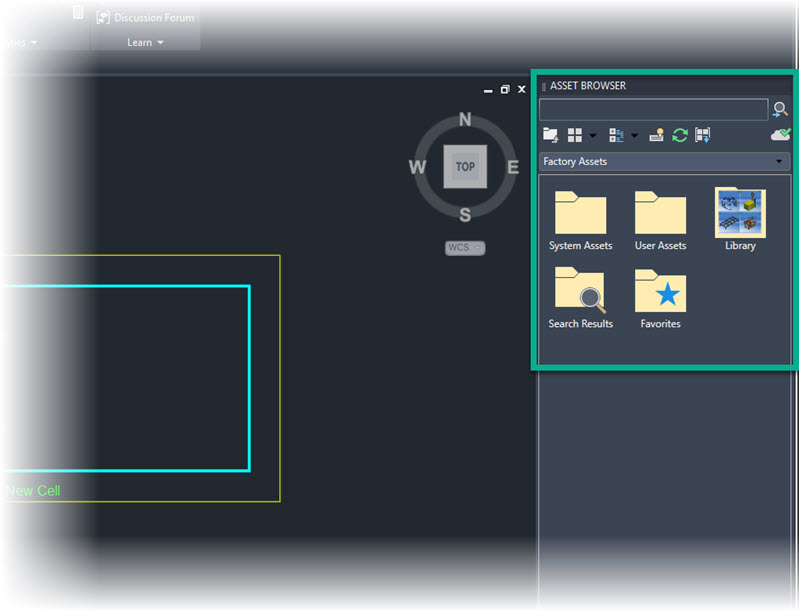Open the Layout in 2D and Download Assets