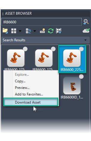 Open the Layout in 2D and Download Assets