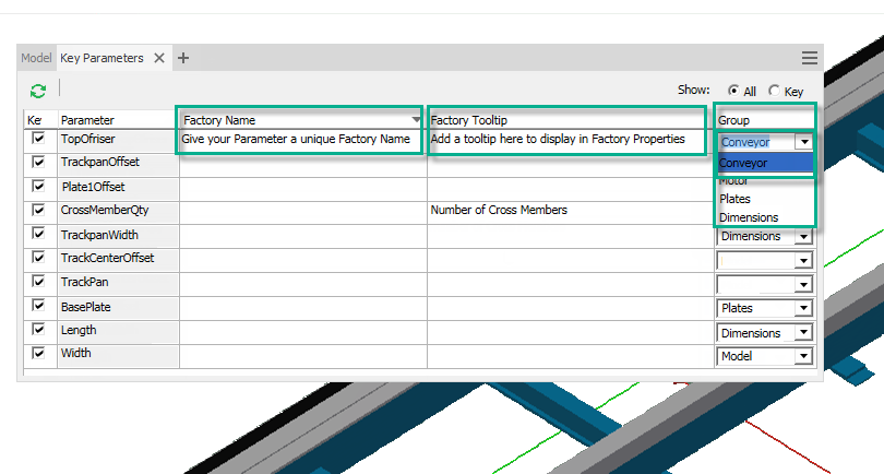 About Customizing Key Parameters