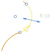 Changing the radius of a fillet example
