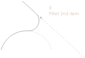 Changing the radius of a fillet example
