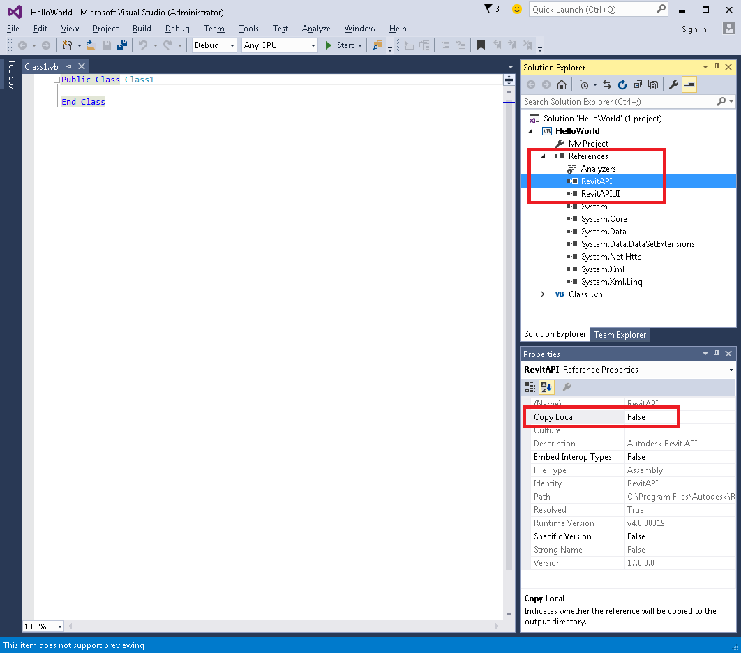 Add Reference and Namespace