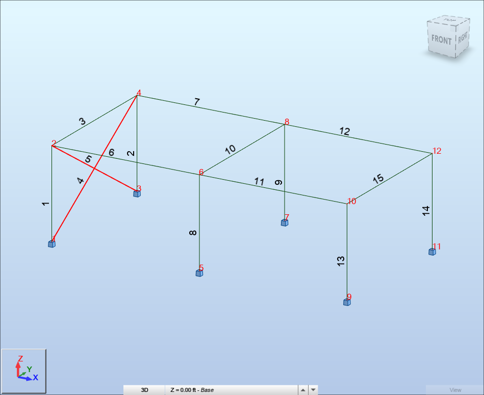 Copy an Existing 2D Frame to Create a 3D Structure