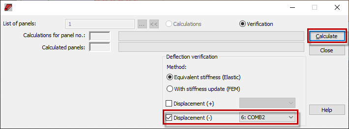 Verify the Deflection for the Provided Reinforcement Areas