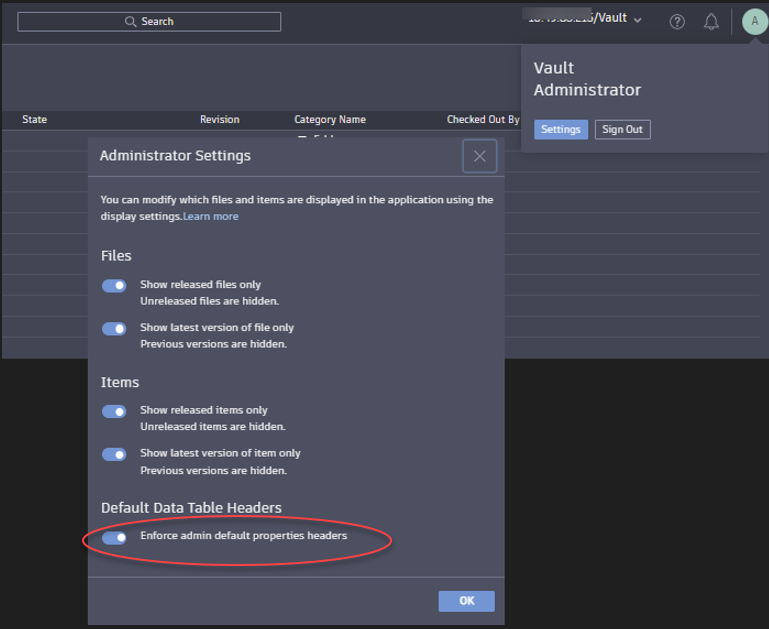 Thin Client - Work with Vault Data