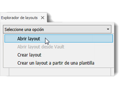 Trabajo con el Explorador de layouts