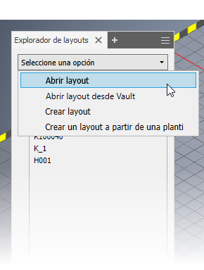 Trabajo con el Explorador de layouts