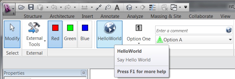 Ribbon Panels and Controls