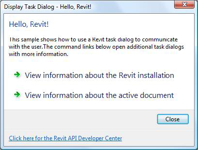Revit-style Task Dialogs