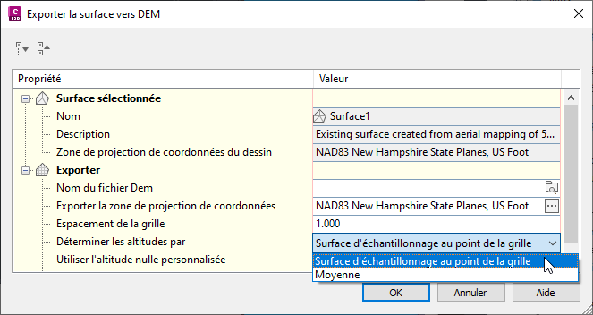 Utilisation de fichiers DEM