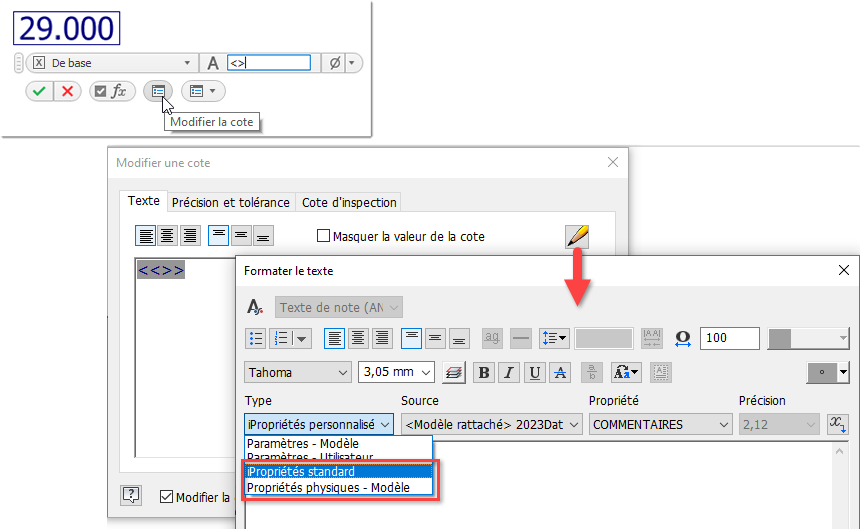 Annotations 3D et définition basée sur le modèle