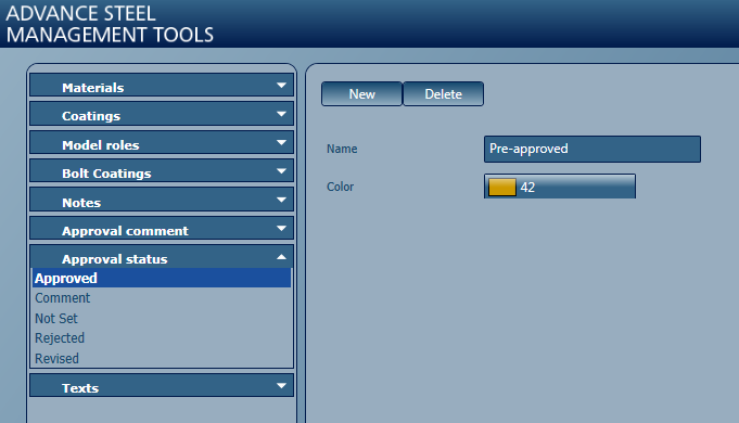 Model Marking by Approval Status