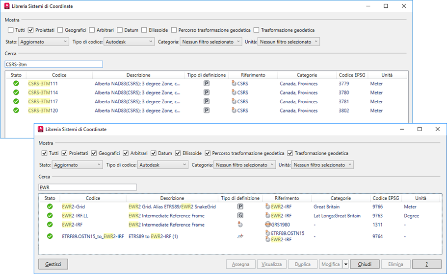 Novità del Set di strumenti AutoCAD Map 3D 2024