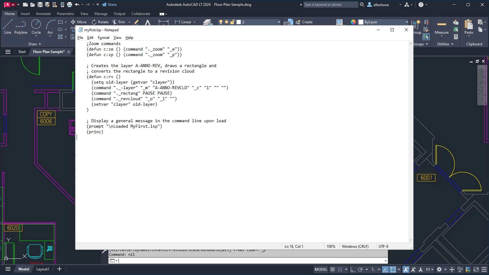 AutoLISP(AutoCAD LT 2024)