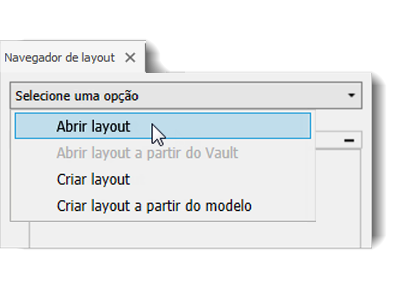 Trabalhar com o Navegador de layout