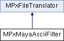 C++ API Reference: MPxMayaAsciiFilter Class Reference