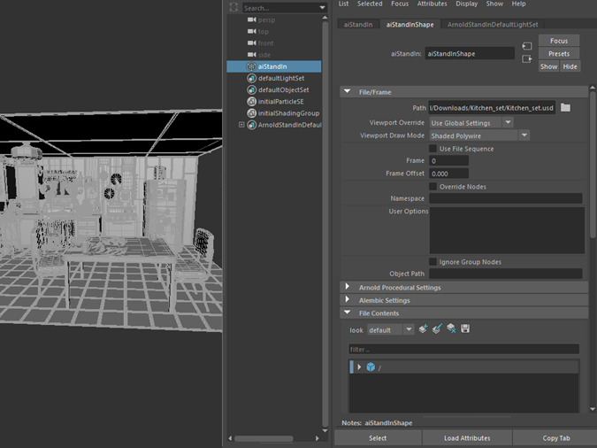 Look-dev with the Kitchen Set USD Scene