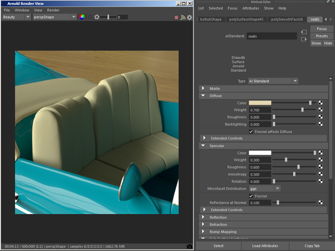 Shading The Car using the Standard Surface Shader