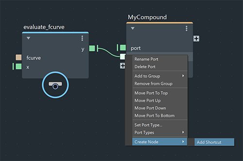 Add suggestions for common input nodes