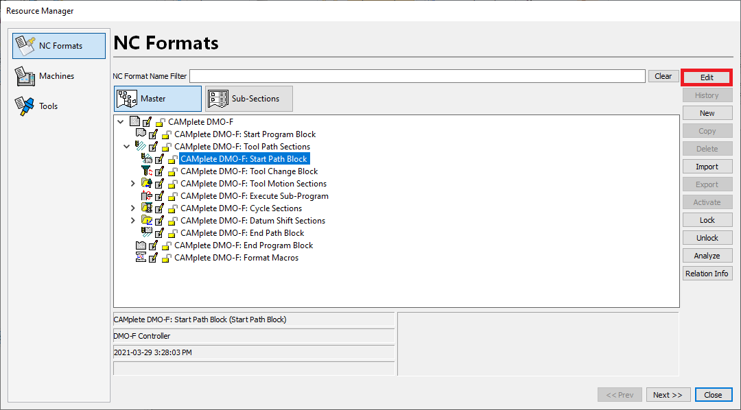 CAMplete TruePath Help | Exporting custom G-Code from GibbsCAM | Autodesk