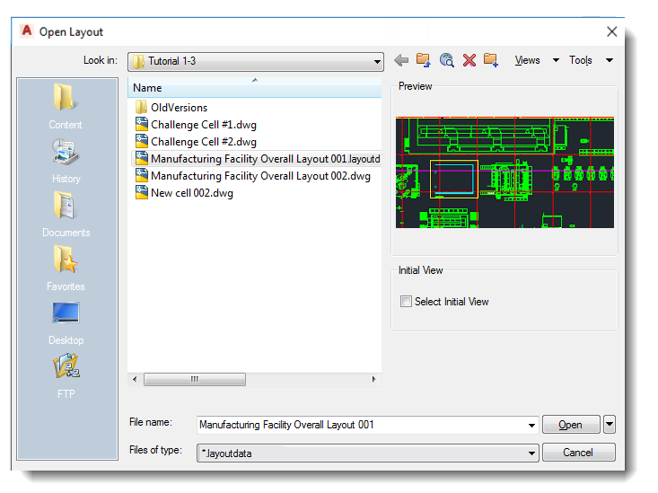 Open the Layout in 2D and Download Assets