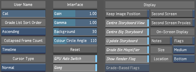 Display & Interface Settings