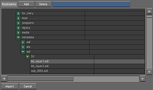Importing an EDL, ALE, or Cutlist File