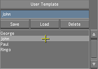 Editing a User Template