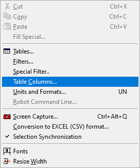 Display Slab Results in Tabular Form