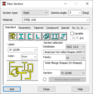Add Sections
