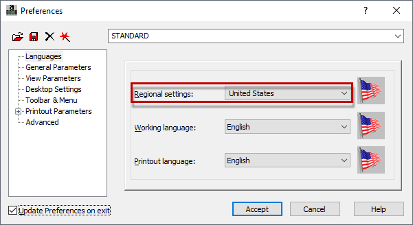 Set Preferences
