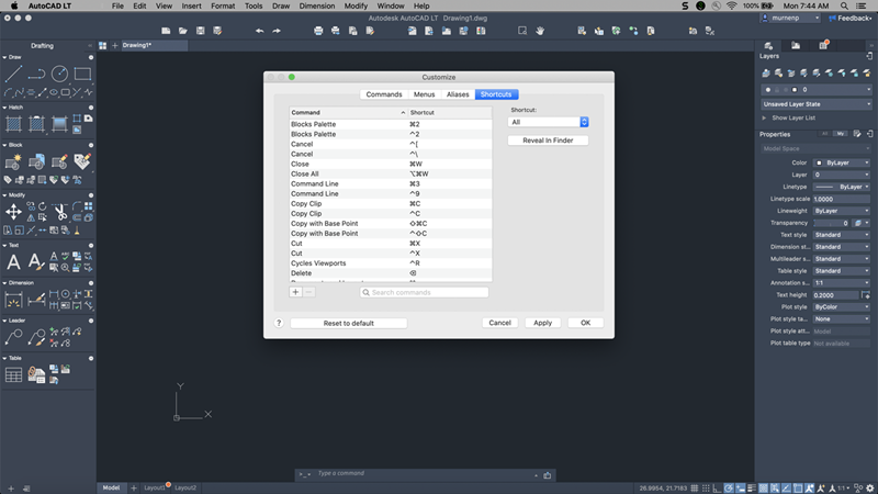 Nouveautés d’AutoCAD LT for Mac 2022