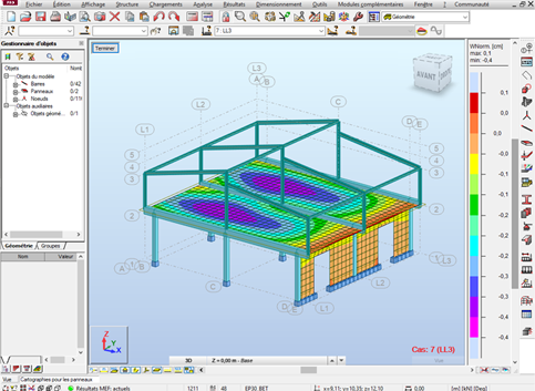 Création d'un modèle de structure mixte BA et acier