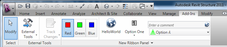 Ribbon Panels and Controls