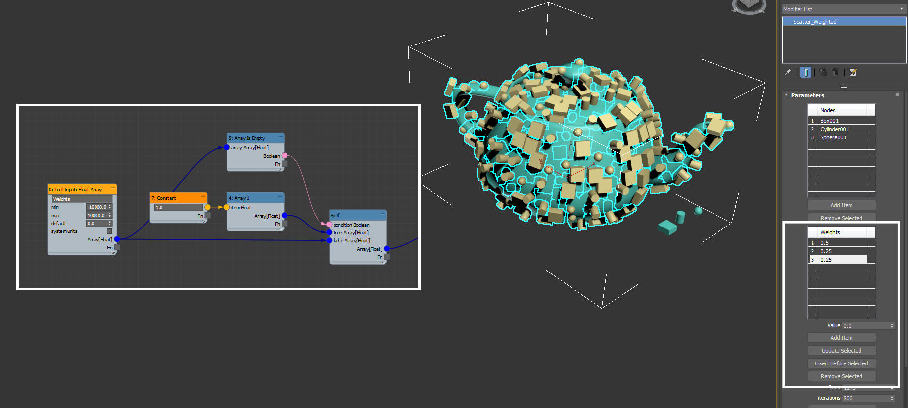 Tool Input: Float Array
