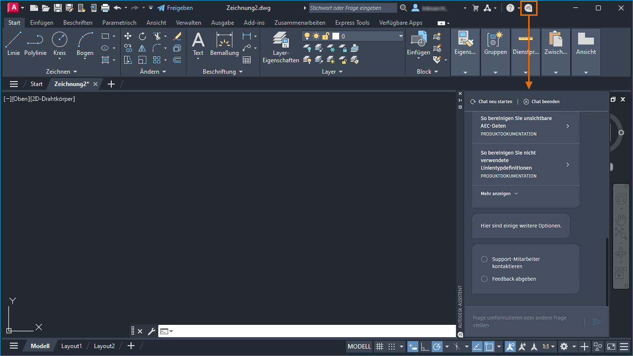 Neue Funktionen in AutoCAD LT 2024