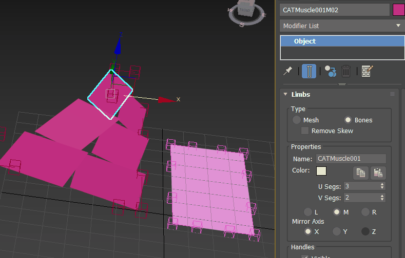 3ds Max 2026 Help | Mirroring CAT Muscles | Autodesk