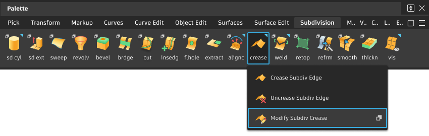 Modify Subdiv Crease