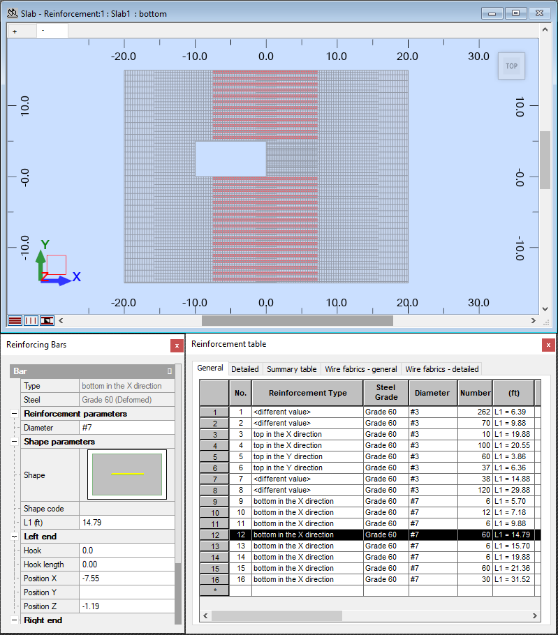 Display the Final Reinforcement and Drawings