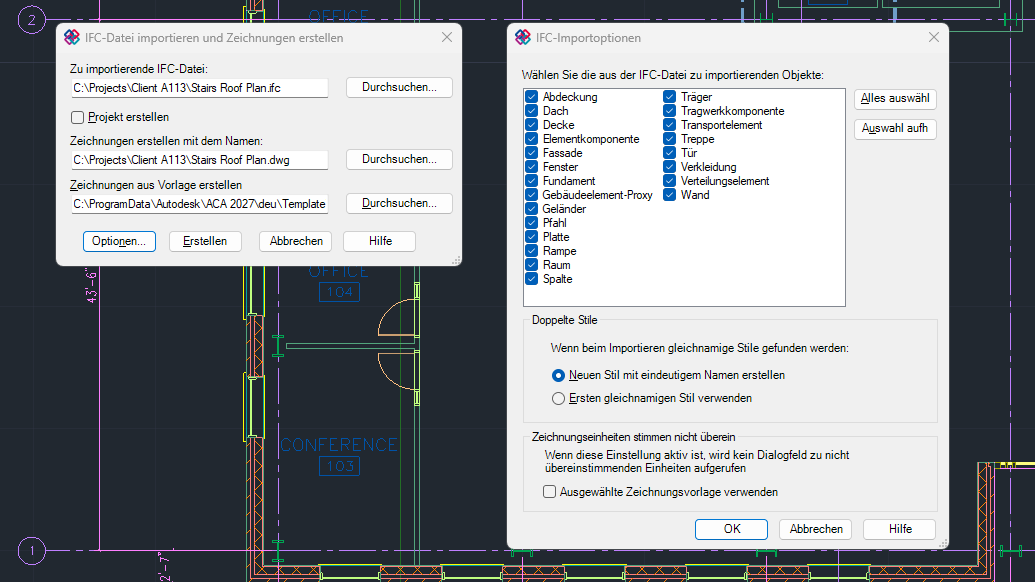 Neue Funktionen im AutoCAD MEP 2027-Toolset